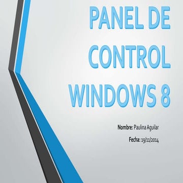 Panel de control | DOCX