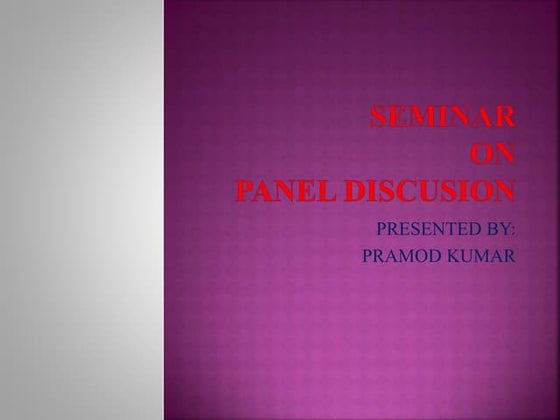 The fishbowl method | PPTX