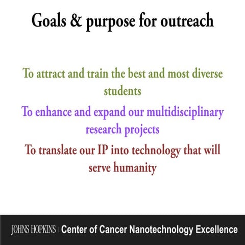 Outreach for small research institutes | PPT