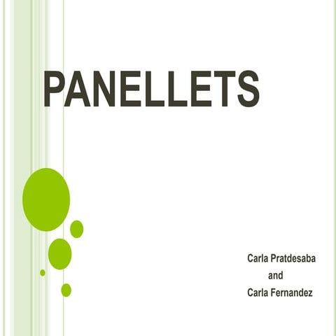 Panellets | PPTX | Desserts and Baking | Food & Drink