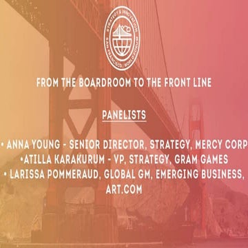 PANEL SESSION - BUILDING CUSTOMER CENTRIC STRATEGY & INNOVATION | PPTX