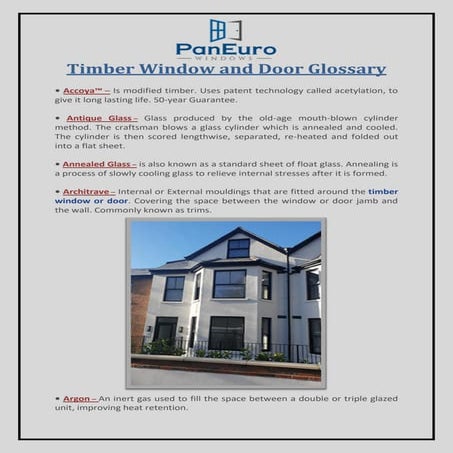 Timber Window and Door Glossary | PDF