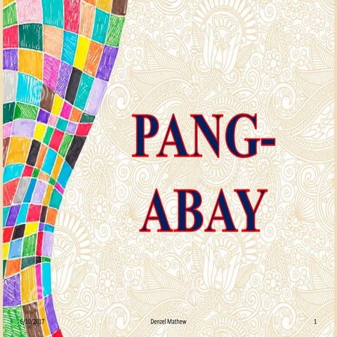 Pang abay | PPTX