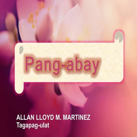 Pang abay-powerpoint | PPTX