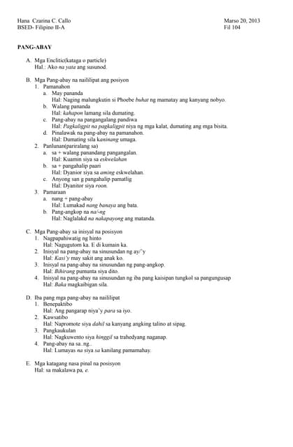 Detailed lesson plan in filipino | DOC