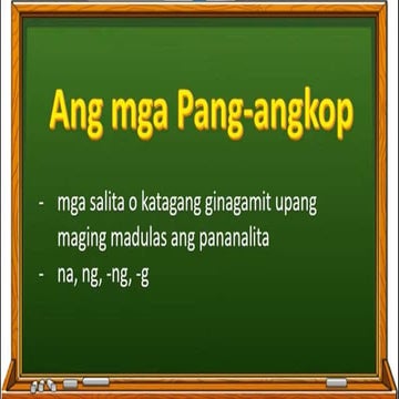 PANG ANGKOP AT PANGATNIG Filipino 6 Power Point | PPTX