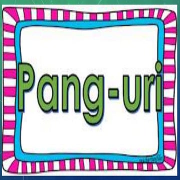 Pang uri | PPT