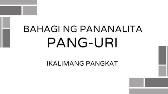 Ang mga panuring | PPTX