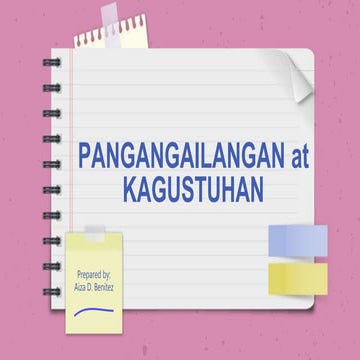 Pangangailangan at Kagustuhan.pptx
