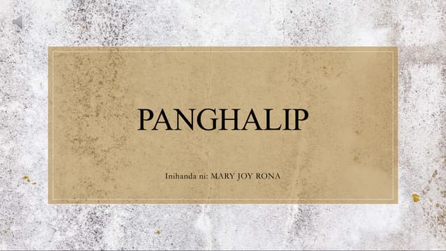 Panghalip Grade 4: Apat na uri ng Panghalip: Panghalip na Panao ...