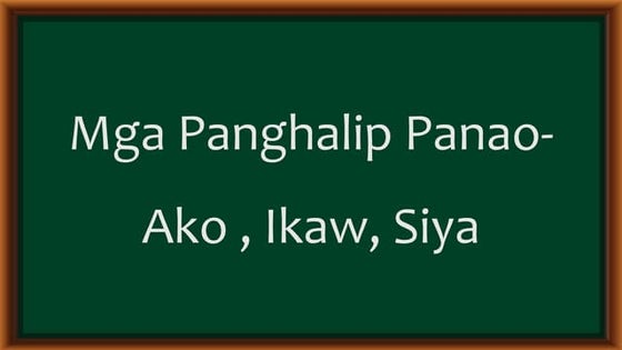 Panghalip (Ito, Iyan, Iyon) | PPT