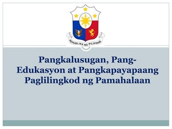 Mga patakaran at programang pangkabuhayan ng pamahalaan | PPT