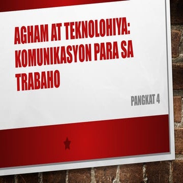 PANGKAT 4 - Agham at Teknolohiya.pptx RPT | PPTX