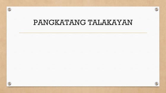 Report in filipino | PPTX