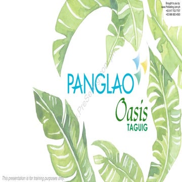 Panglao Oasis Project Presentation - www.PreSelling.com.ph