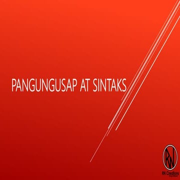 Filipino 1-ang-pangungusap (2) | PPT