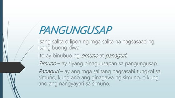 Pangawing || Pangawil | PPTX