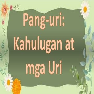 Filipino 6 - Anyo ng Pang-uri - Kayarian.pptx