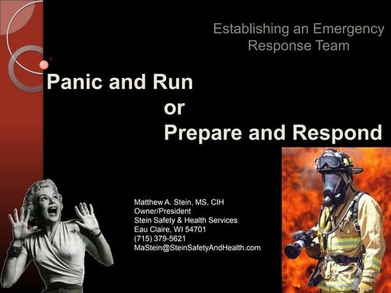 FIRST RESPONDER HAZMAT AWARENESS POWERPOINT TRAINING PRESENTATION | PPT