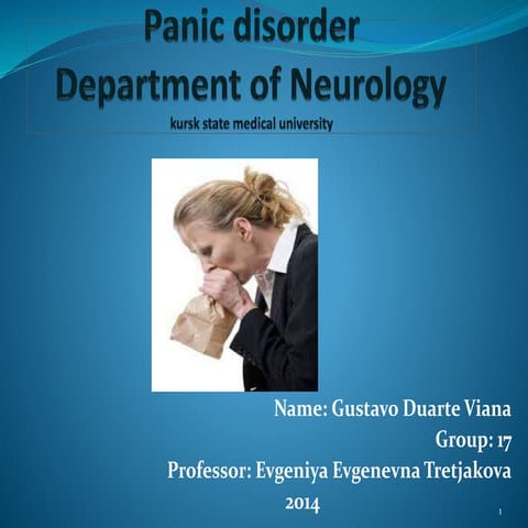 Panic disorder | PPTX