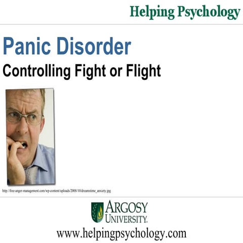 Panic Disorder : Controlling Fight Or Flight | PPT