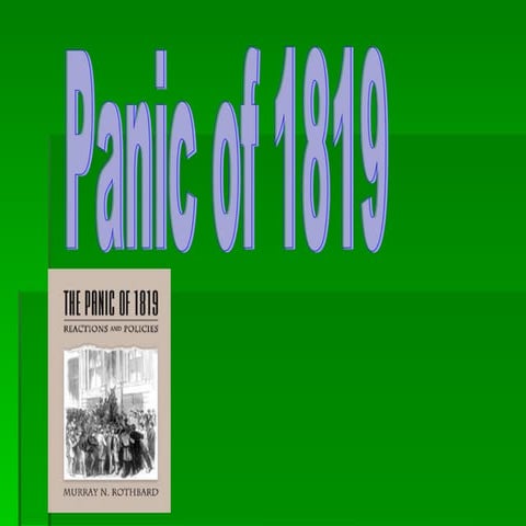 Panic of 1819 | PPT