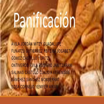 Panificación | PPTX