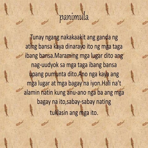 Panimula | PPTX