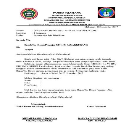 Panitia pelaksana | DOCX