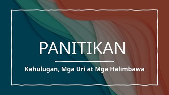 Anyo at Uri ng Panitikan | PPTX