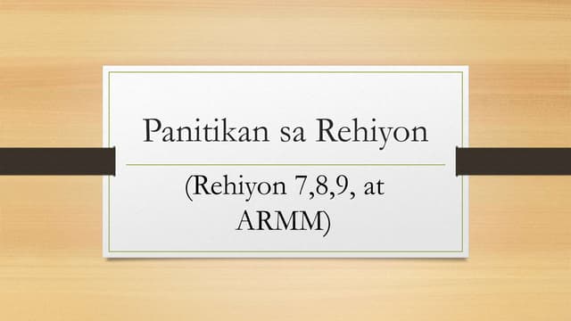 Rehiyon viii-silangang-bisaya | PPTX