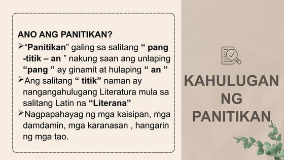 Anyo at Uri ng Panitikan | PPTX