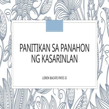 PANITIKAN SA PANAHON NG KASARINLAN GRADE 9.pptx