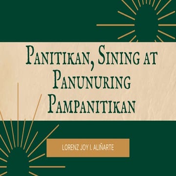 ANG PANUNURING PAMPANITIKAN | PPTX