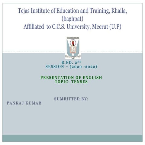 PANKAJ ENGLISH ppt based on education.pptx