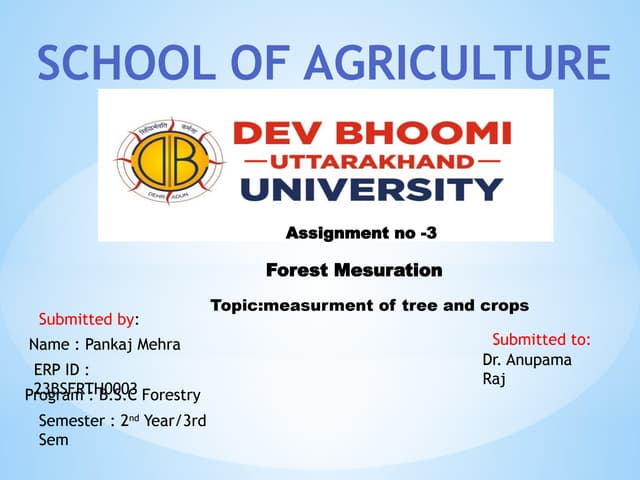 Tree height measurement methods | PPTX
