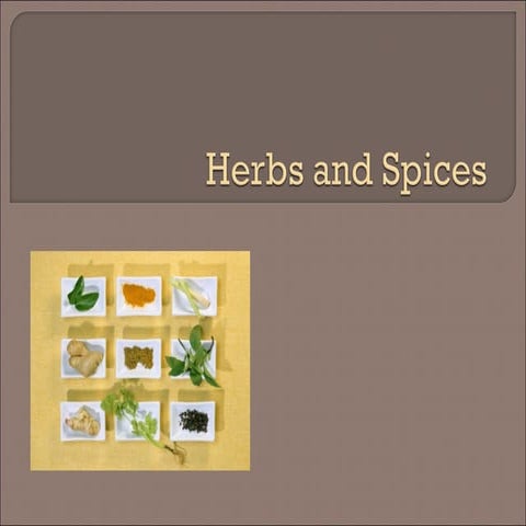 herbs spices | PPT