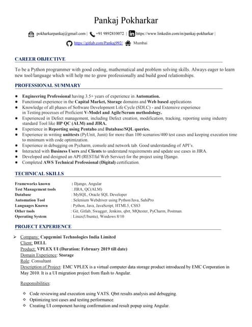 Pankaj Python Programmer Pdf