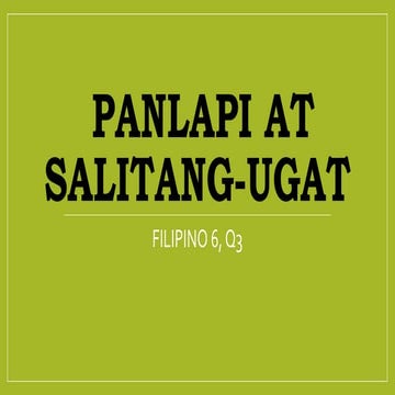 Panlapi at salitang ugat Pptx_1.pptxxxxx | PPTX