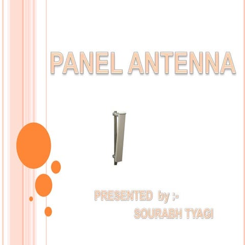 Pannel antenna | PPTX