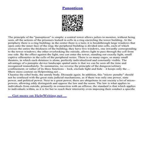 Panopticon | PDF