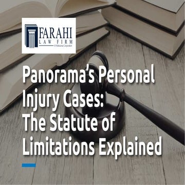 Panorama's Personal Injury Cases: The Statute of Limitations Explained | PPT