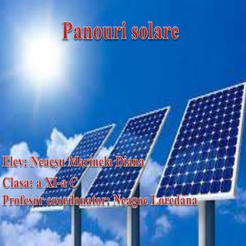 Panouri solare | PPTX