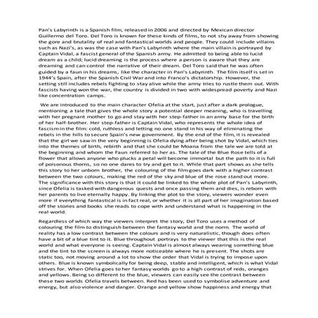 Pan's Labyrinth A-Level Film Studies student booklet e-book workbook ...