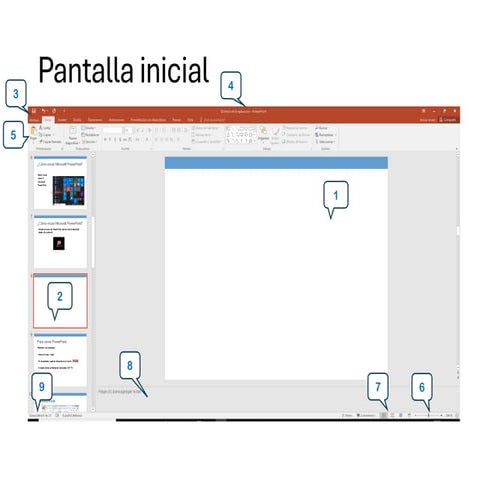Elementos de la interfaz de power point | PPTX