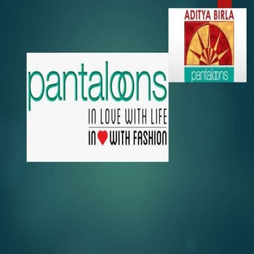 Pantaloons ppt | PPTX