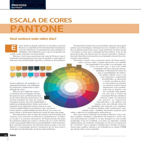 Escala de Cores Pantone | PDF
