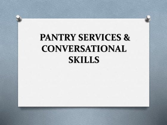 Duties & Responsibilities of Office / Pantry boy | PDF