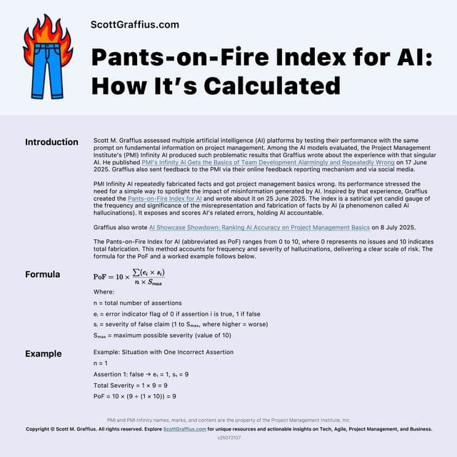 Pants-on-Fire Index for AI: How It's Calculated | PDF