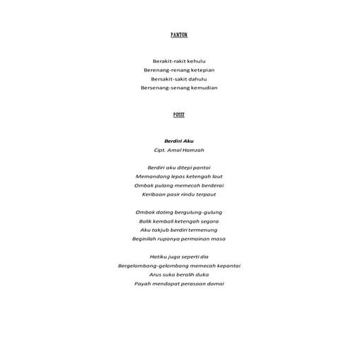 Pantun | DOCX